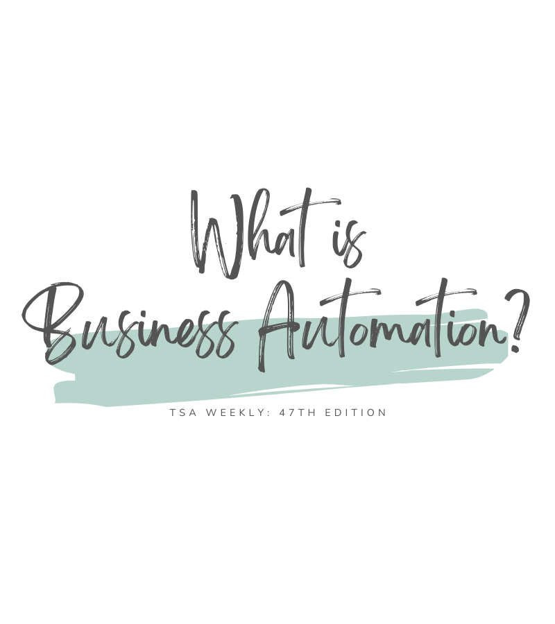 TSA Weekly: What is Business Automation? - Kelly L. Gabel | Tech-Savvy ...